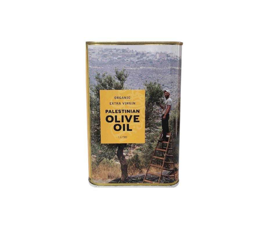 Al Reef 1L tin Olive OIl - Organic, Cold Pressed, EV | Palestine Fair ...