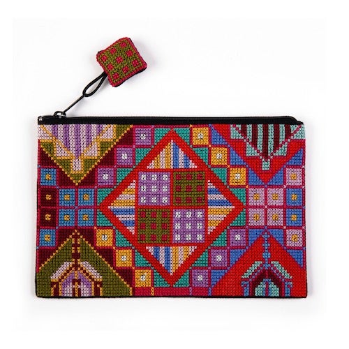 Purse, Embroidered - Hejab and Eye Motif | Palestine Fair Trade Australia